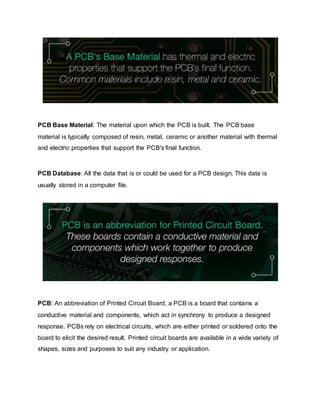 PCB Terminologies in PCB designing | DOCX