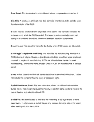 PCB Terminologies in PCB designing | DOCX | Technology & Computing