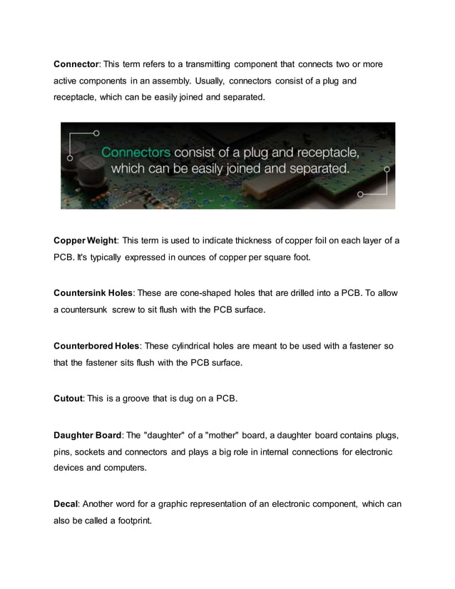 PCB Terminologies in PCB designing | DOCX | Technology & Computing