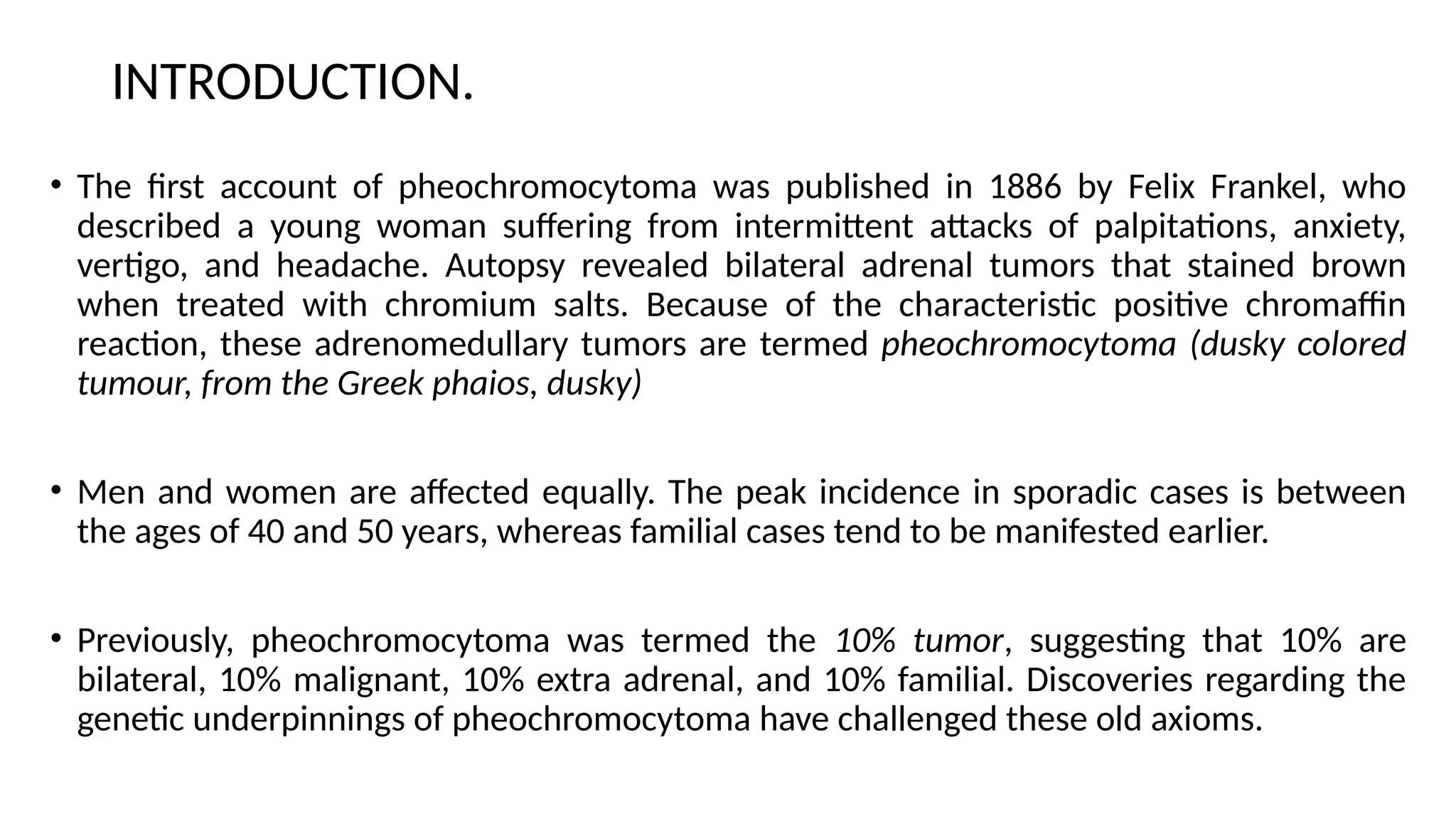 Pheochromocytoma and paragangliomas (PPGLs) | PPTX