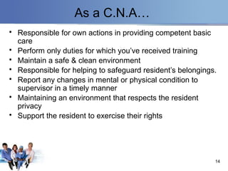 Pcc cna-unit 3 power point | PPT