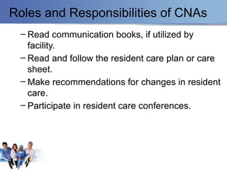 Pcc cna-unit 3 power point | PPT