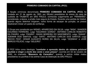 Pcc primeiro comando da capital | PDF