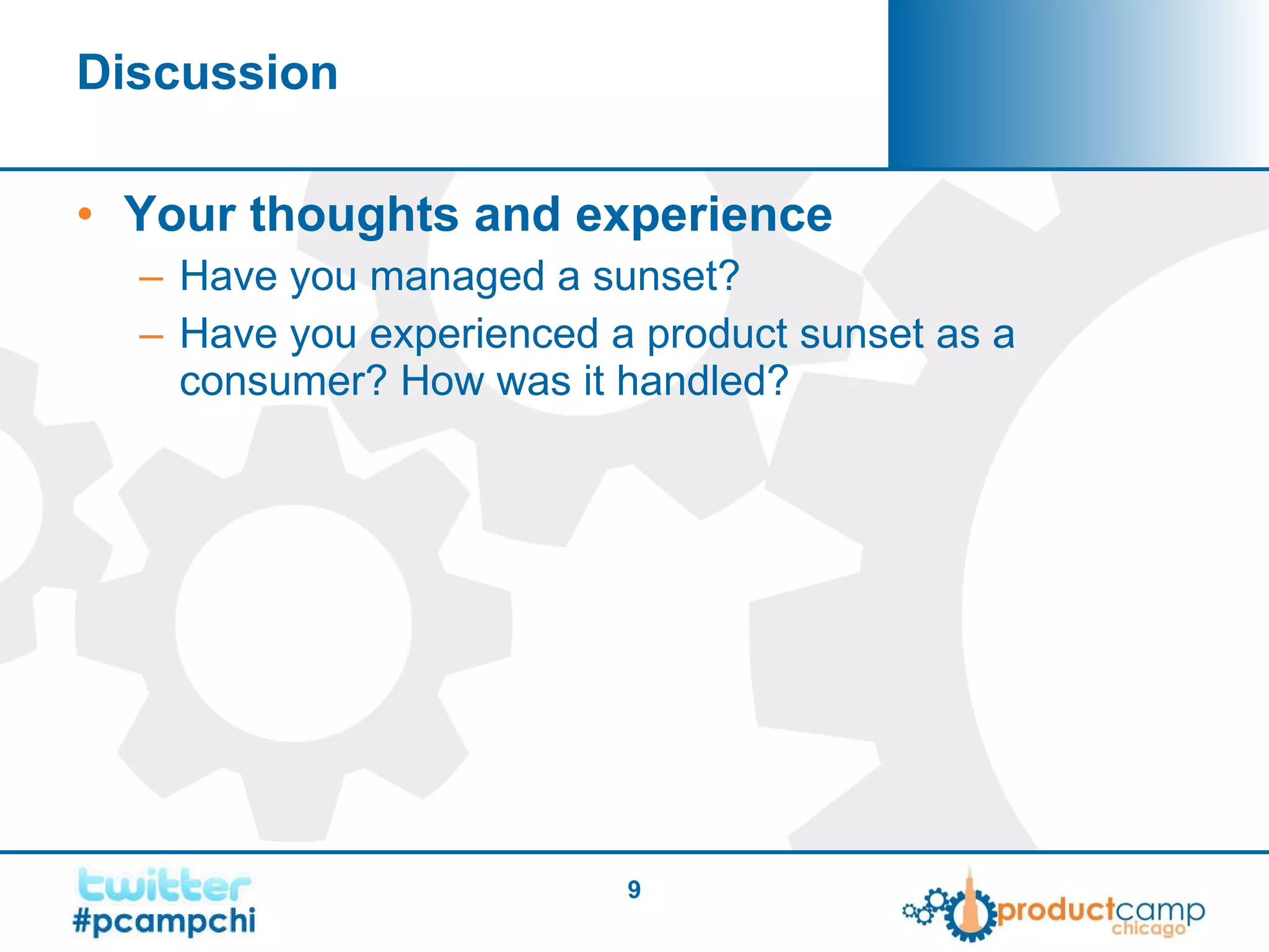 PCC2 - Product Sunsetting | PPT