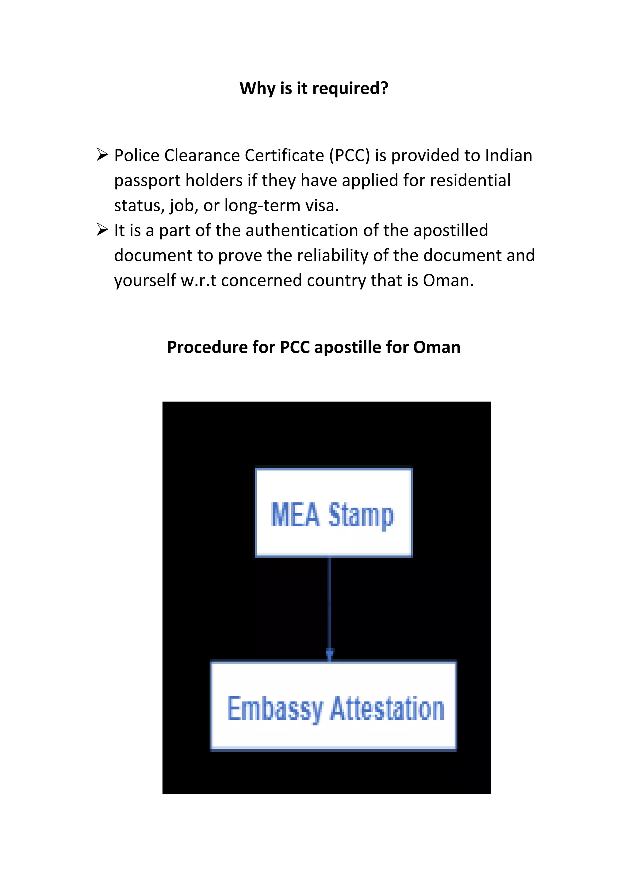 Pcc apostille for oman | PDF