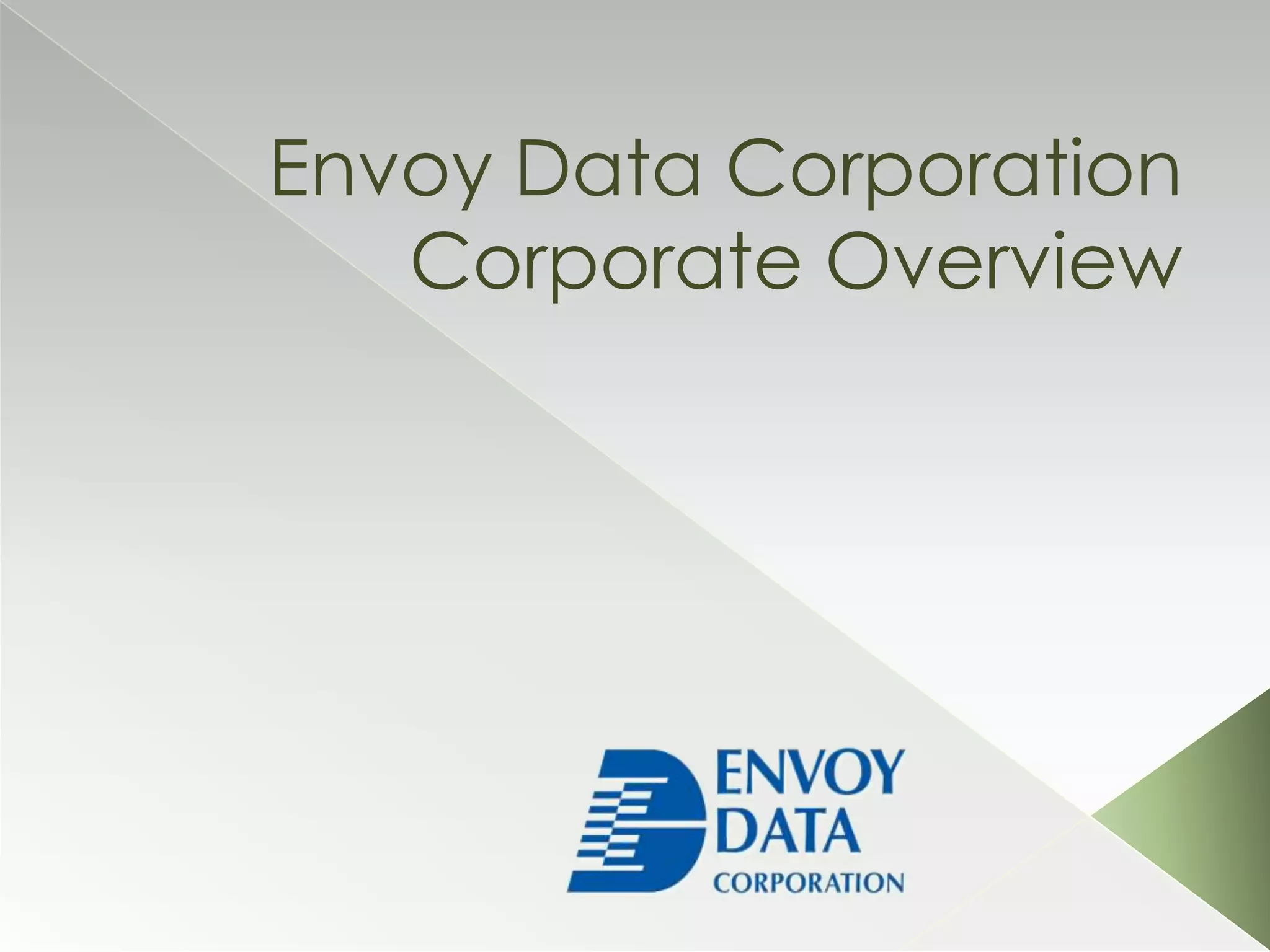 Envoy Data Background | PPT