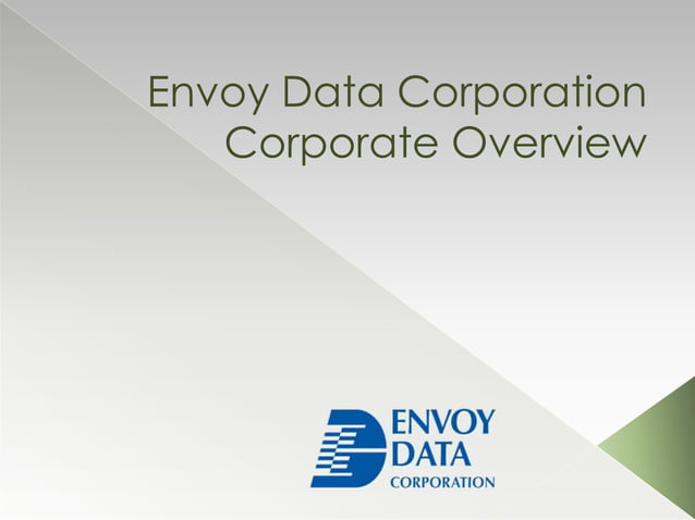 Envoy Data Background | PPT