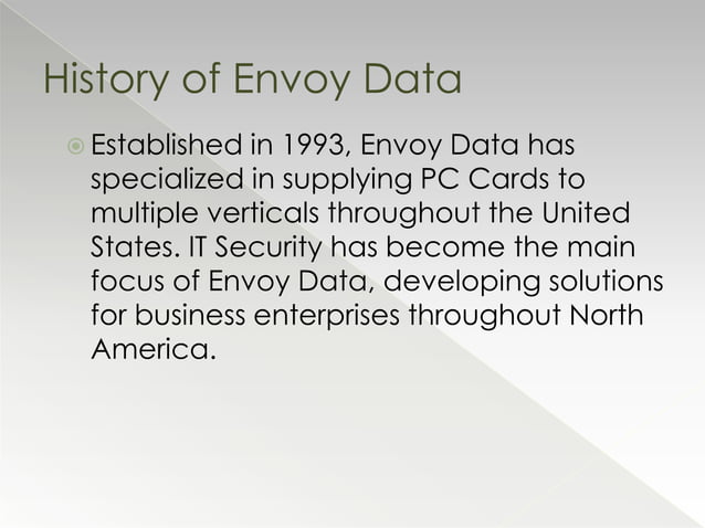 Envoy Data Background | PPT
