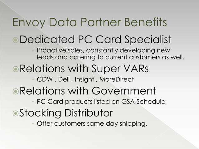 Envoy Data Background | PPT