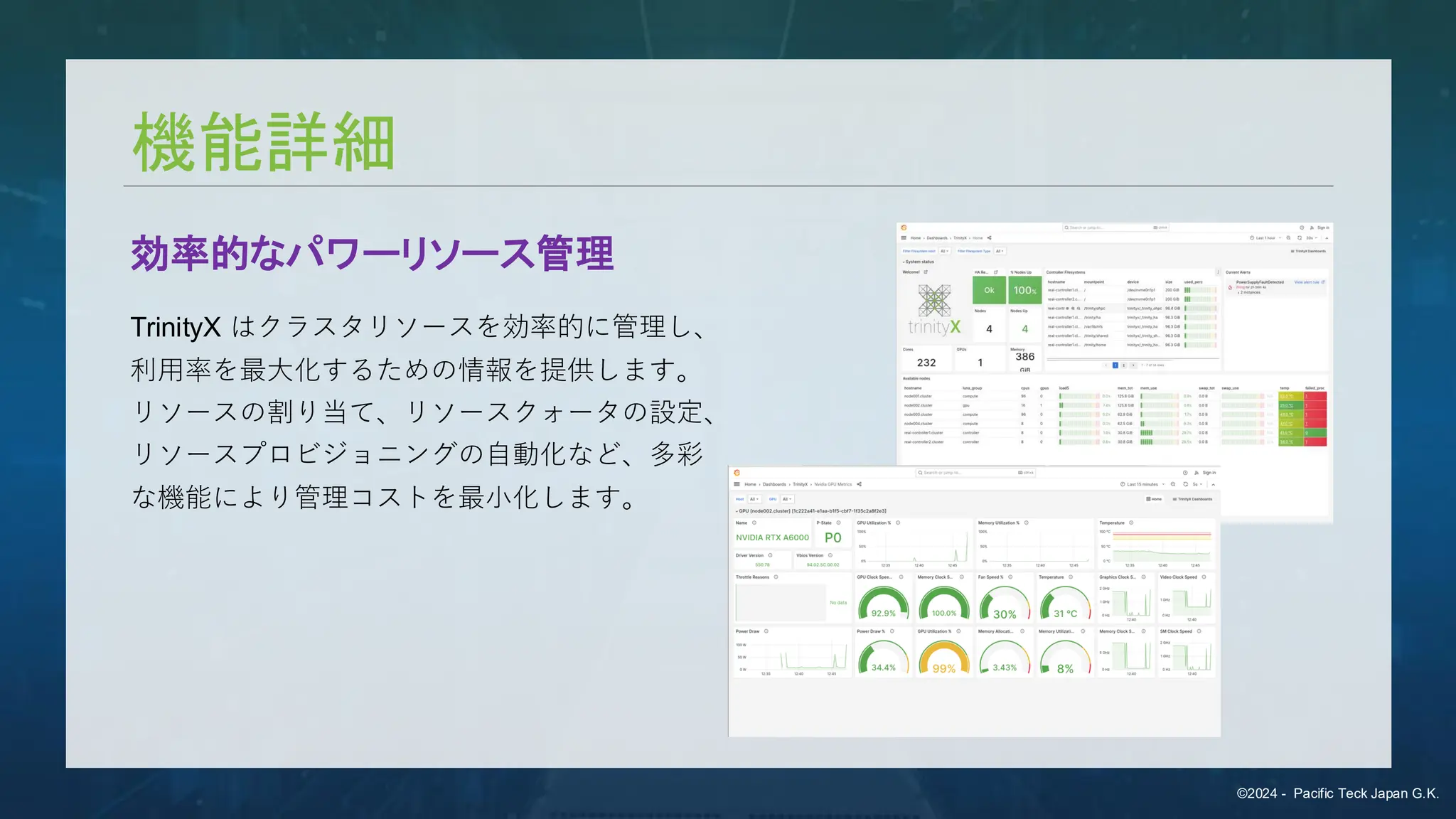 PCCC24（第24回PCクラスタシンポジウム）：Pacific Teck Japan テーマ1「AI時代のクラスターマネジメントシステム 『TrinityX Cluster Manager ...