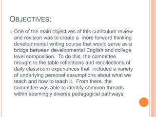 PCCC Conference: Syllabus Revision | PPT