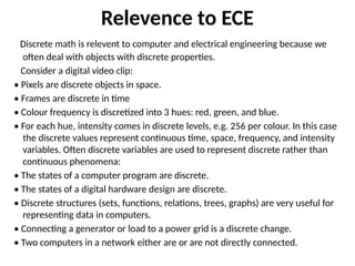 Application of Discrete Mathematics in Engineering | PPTX