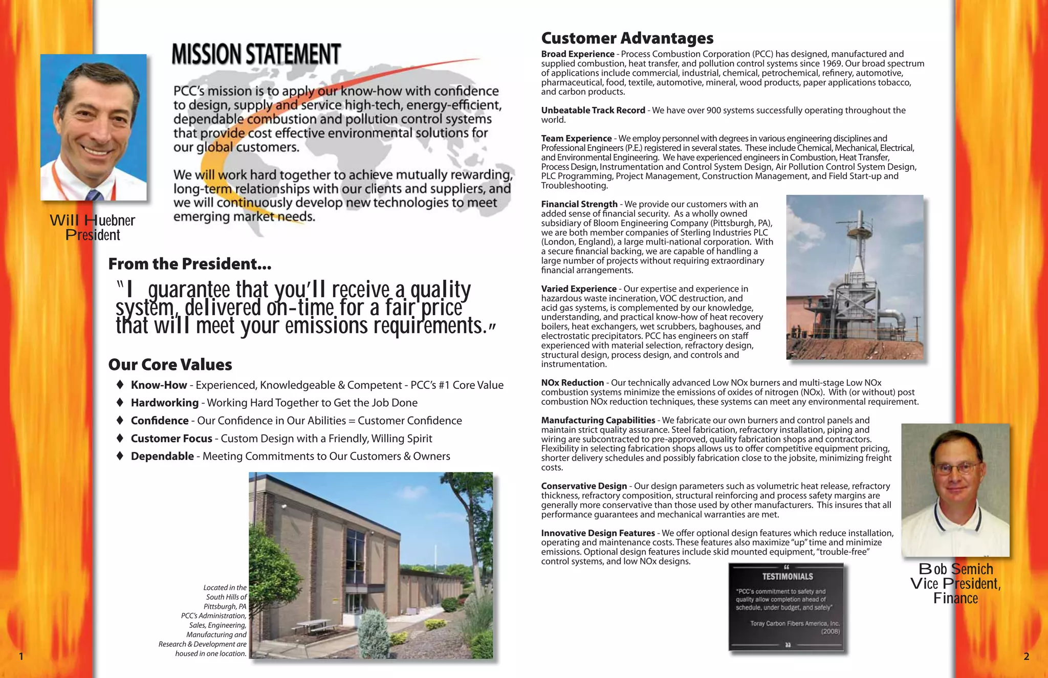 Introduction to Process Combustion Corporation | PDF