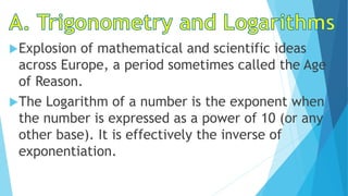 History of Mathematics - Early to Present Period | PPTX
