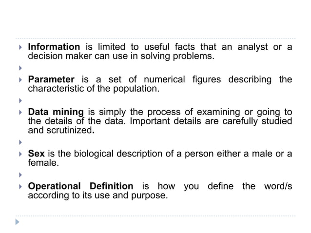 Meaning and Importance of Statistics | PPTX | Physics | Science