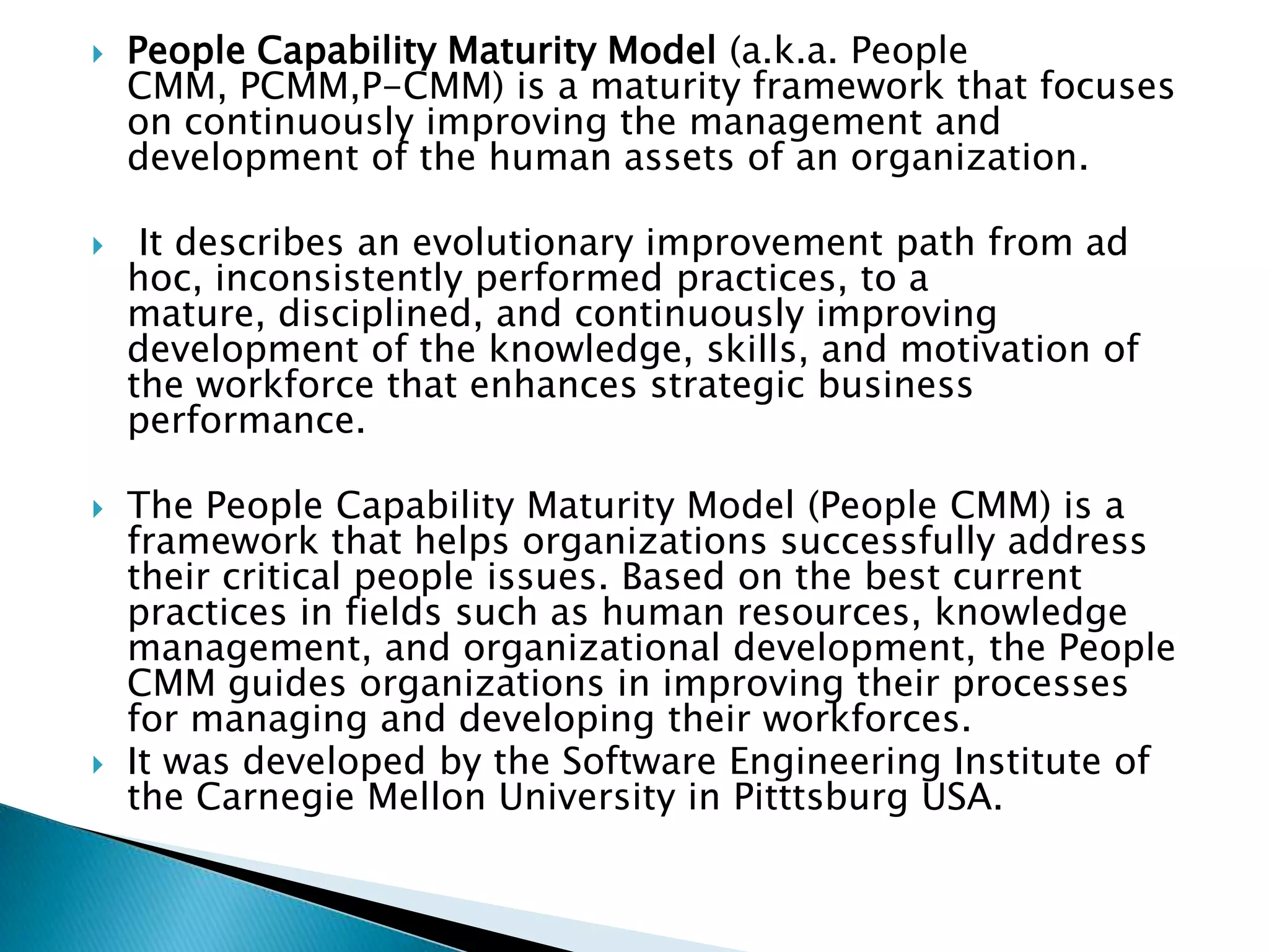 People capability maturity model | PPTX