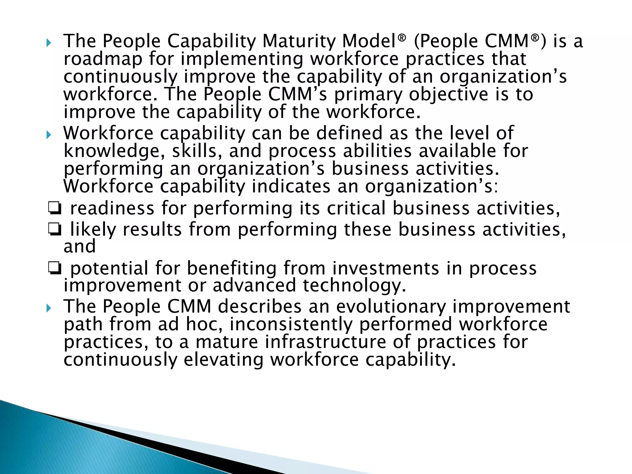 People capability maturity model | PPTX