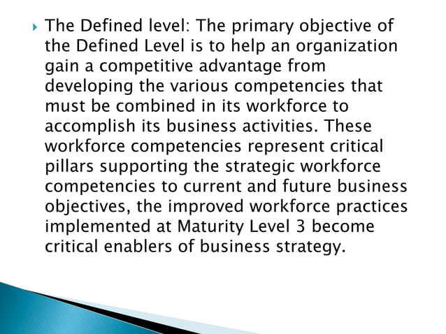 People capability maturity model | PPTX | Career Planning | Careers
