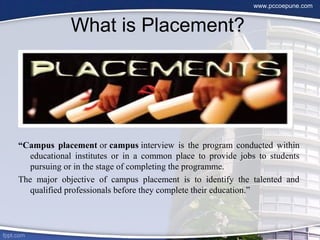 Pccoe placements | PPT