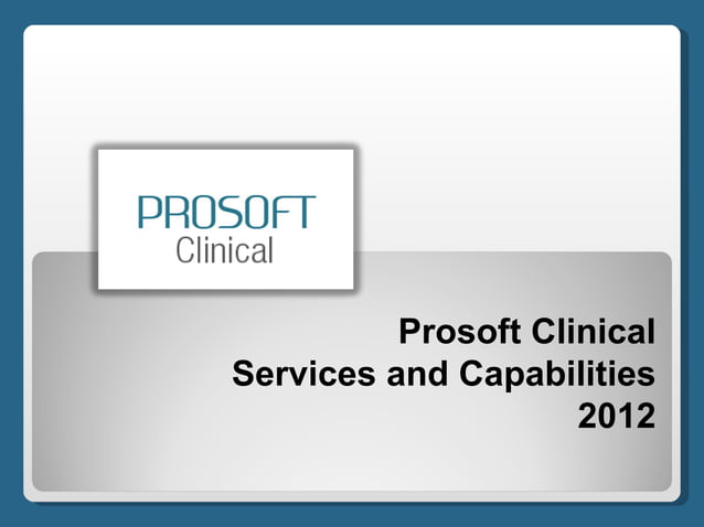 Prosoft Clinical | PPT