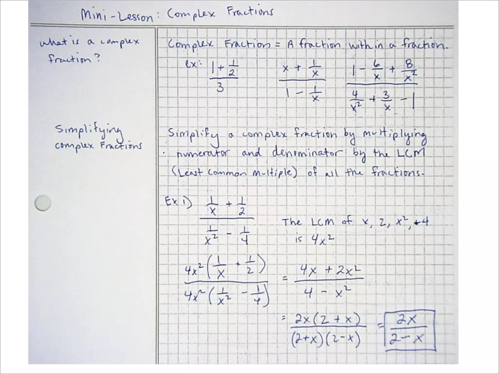 Pc Complex Fractions | PDF