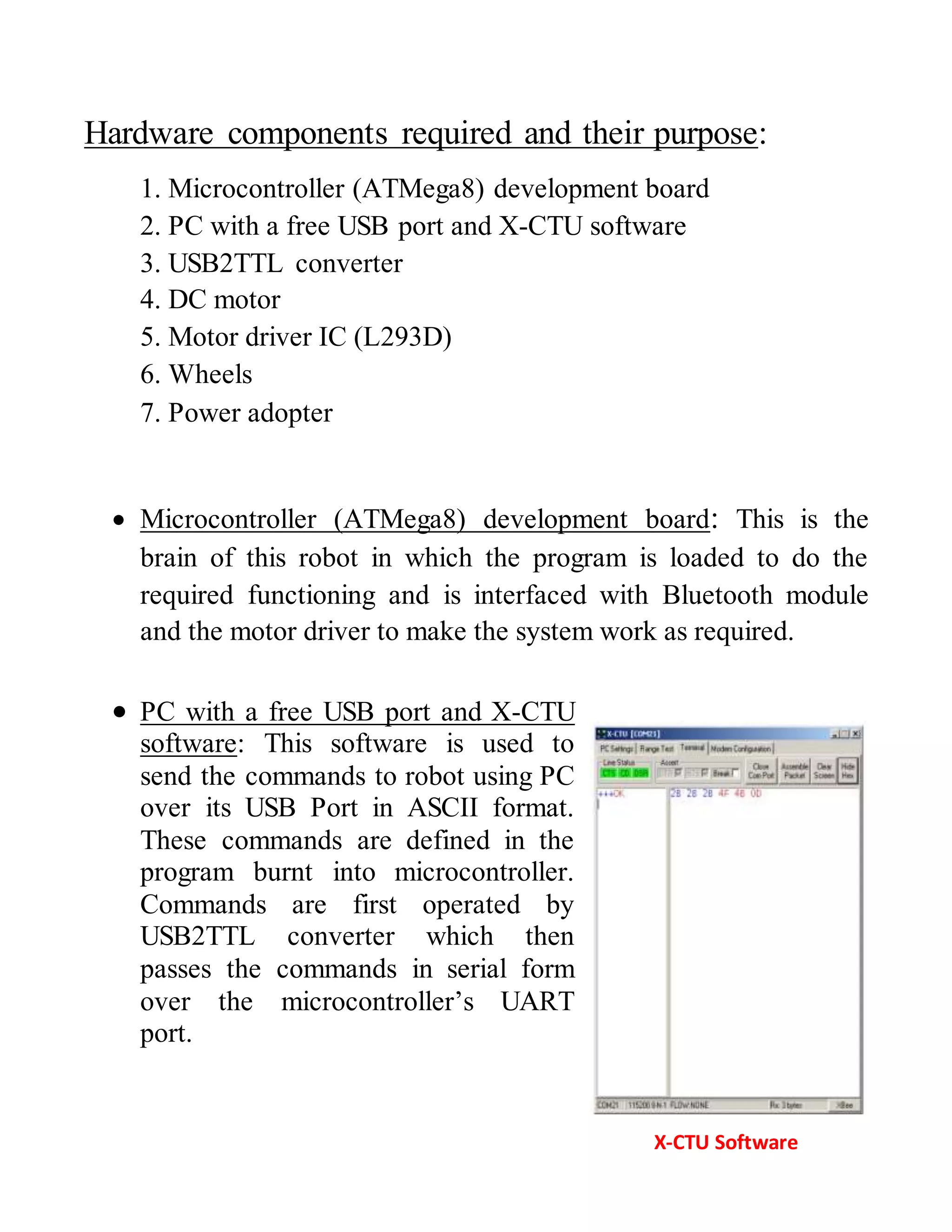 Pc controlled robot | DOCX | Computer Peripherals | Computing