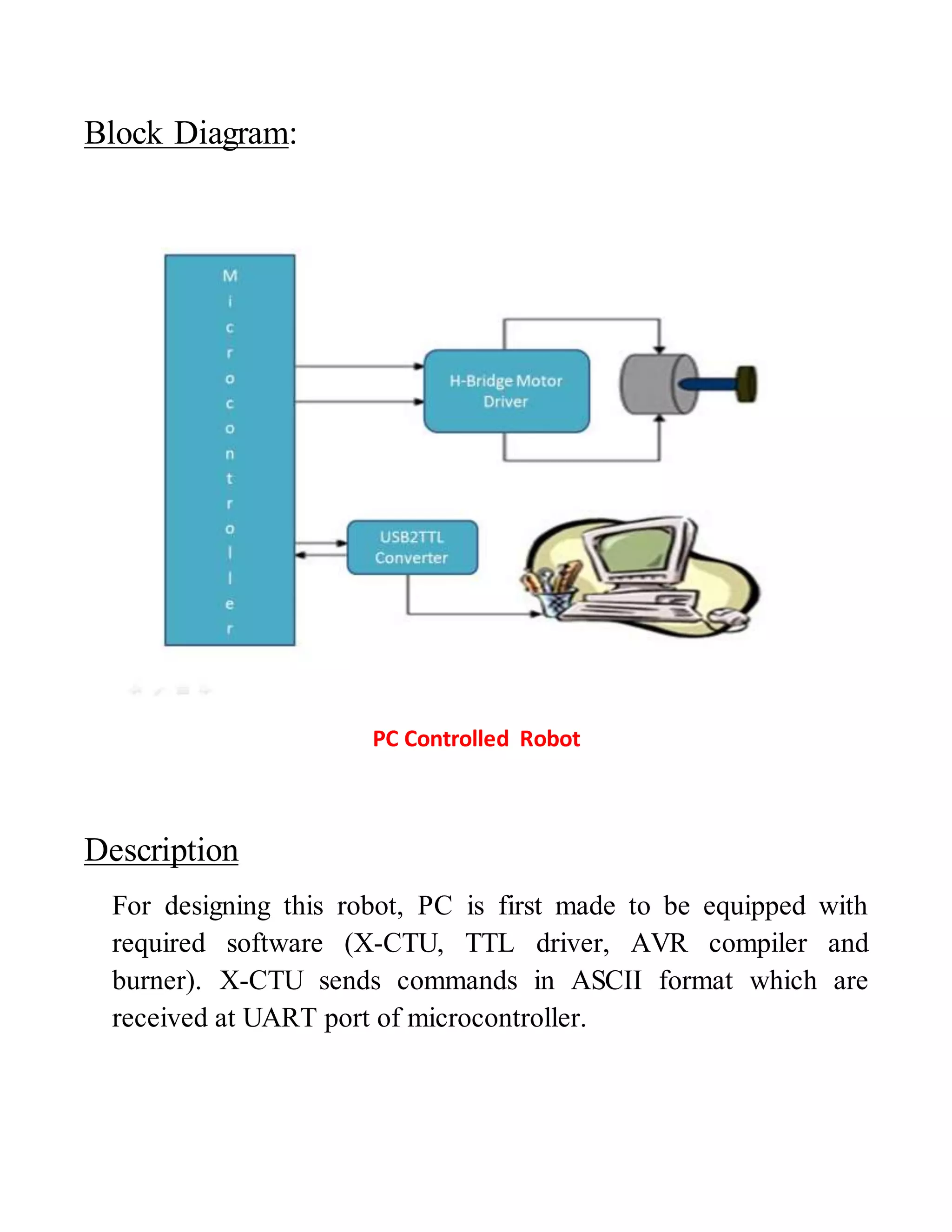 Pc controlled robot | DOCX | Computer Peripherals | Computing