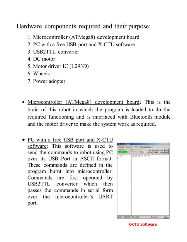 Pc controlled robot | DOCX | Computer Peripherals | Computing