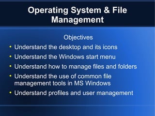 OS & File System | PPT
