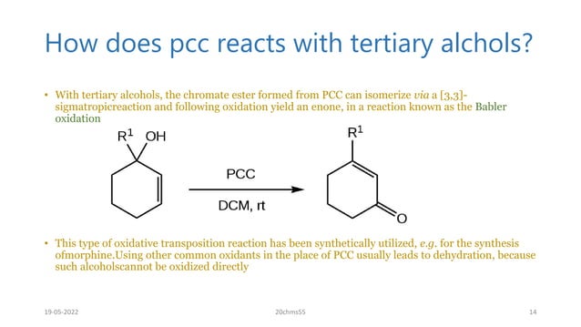 PCC OXIDATION.pptx | Chemistry | Science