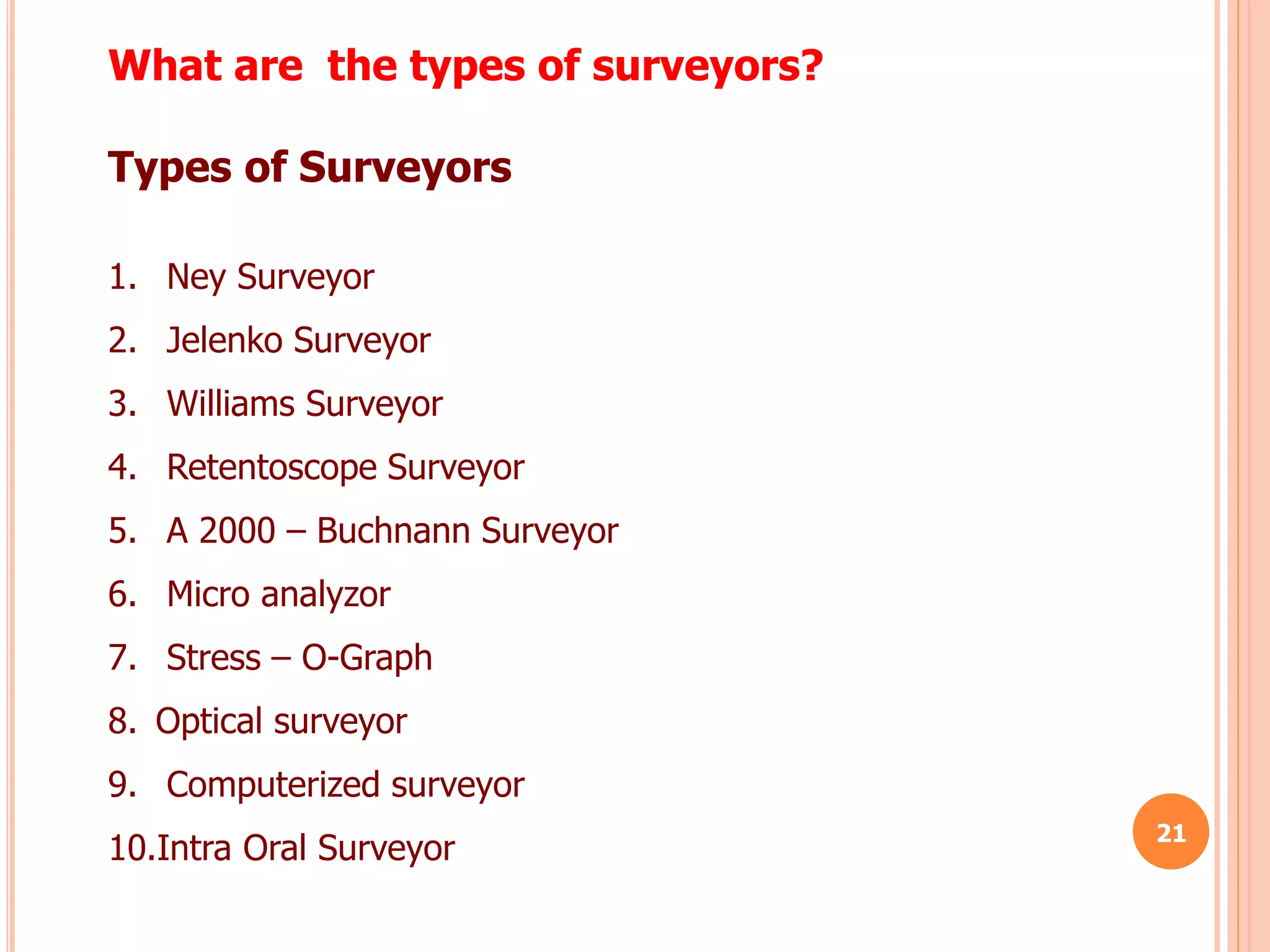 Surveying and Designing in Cast Partial Denture | PPT