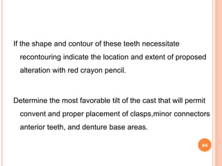 Surveying and Designing in Cast Partial Denture | PPT