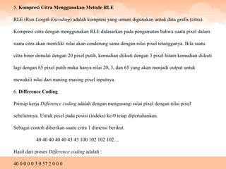 Pcd 010 - model kompresi citra dan dekompresi | PDF