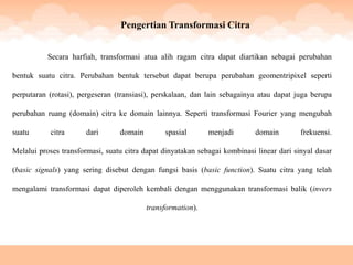 Pcd 05 - transformasi citra | PDF