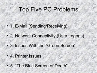 General PC Maintenance and Troubleshooting | PPT