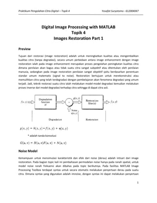 Pcd topik4 - image restoration01 | PDF