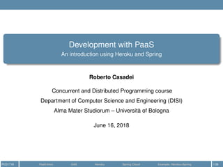 Introduction to cloud-native application development: with Heroku and Spring Boot/Cloud | PPT ...