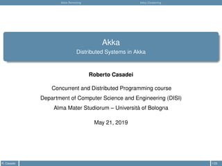 Akka Remoting and Clustering: an Introduction | PDF