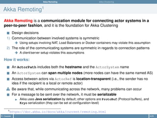 Akka Remoting and Clustering: an Introduction | PDF