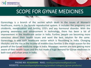 PCD Franchise For Gynae Range | Pharma Franchise Company for Gynae ...