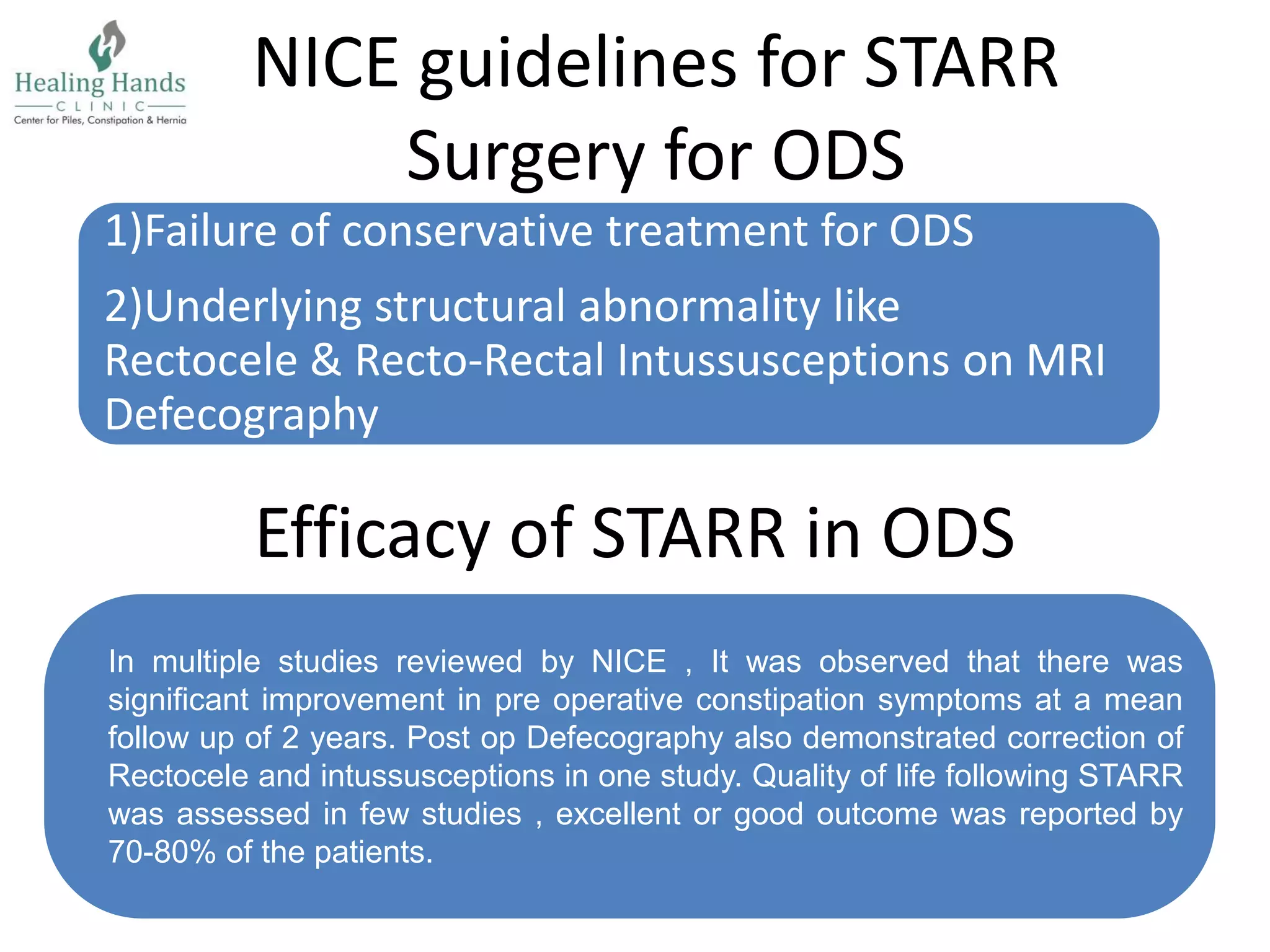 STARR Surgery for ODS | Defecography in Pune | Healing Hands Clinic ...