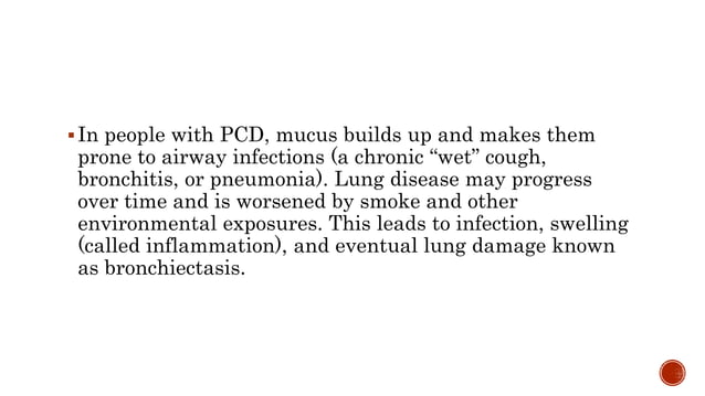 PCD Presentation.pptx | Ear, Nose and Throat Conditions | Diseases and ...