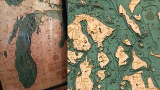 Intricate (Fake) Wooden Maps | PPT