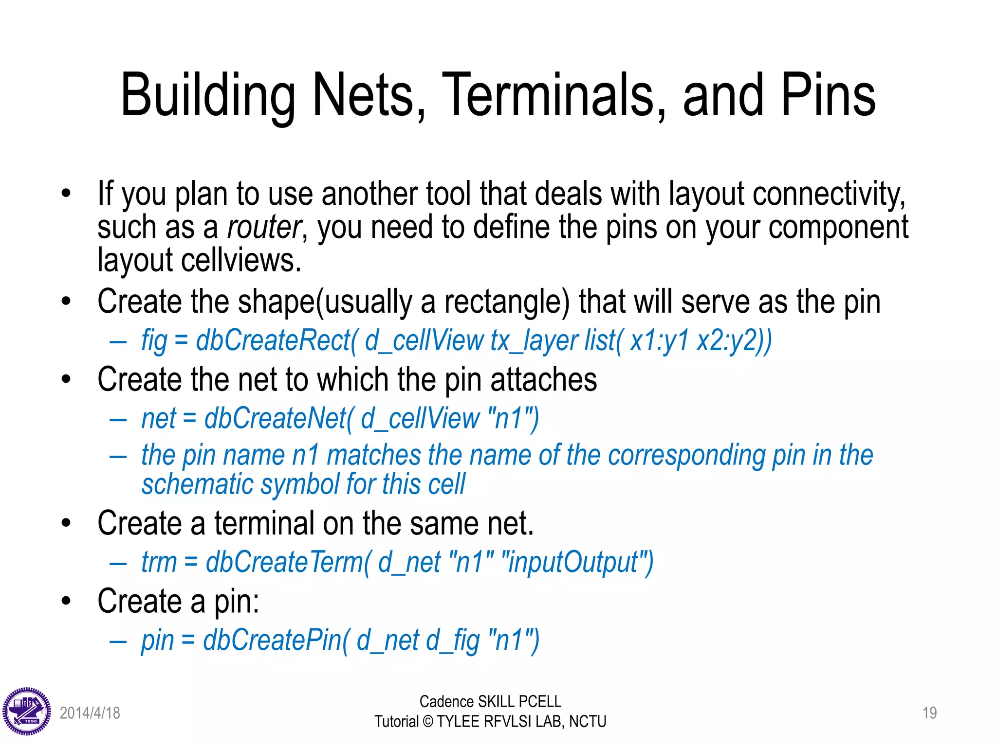 Cadence P-cell tutorial | PDF