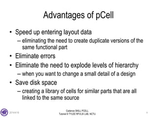 Cadence P-cell tutorial | PDF
