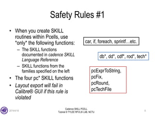 Cadence P-cell tutorial | PDF