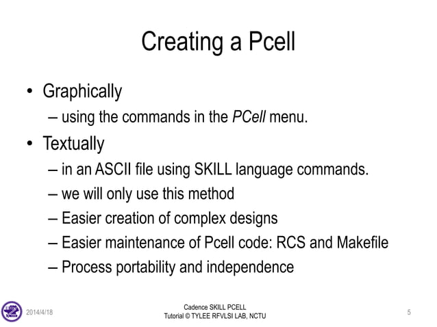 Cadence P-cell tutorial