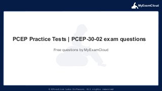 PCEP Practice Tests | PCEP-30-02 exam questions | PDF