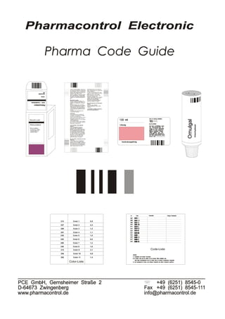 Pce pharmacode guide_v04-05_en | PDF