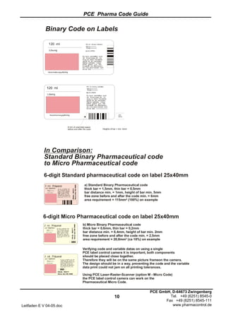 Pce pharmacode guide_v04-05_en | PDF